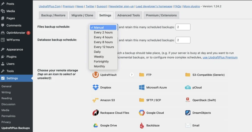 How To Automatically Back Up Wordpress Demo